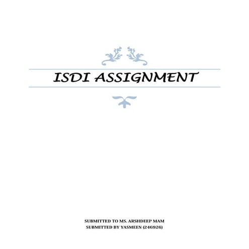 Information System Design and Implementation | PDF