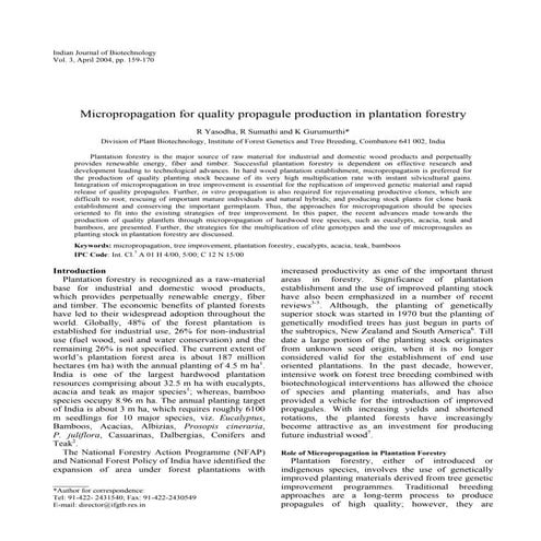 Yasodha 2004 ijbt 3(2) 159-170 | PDF