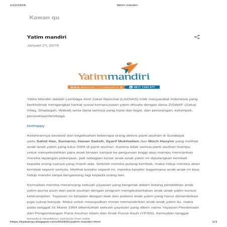Yatim mandiri | PDF