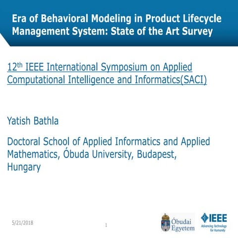 Era of Behavioral Modeling in Product Lifecycle Management System ...
