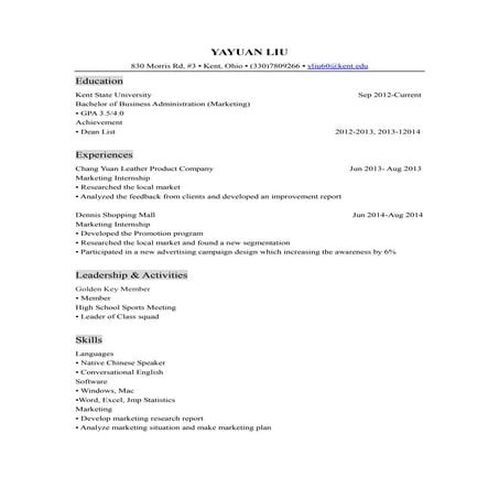 Arthur Liu resume | PDF