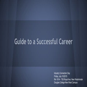 Guide to successful career | PPT