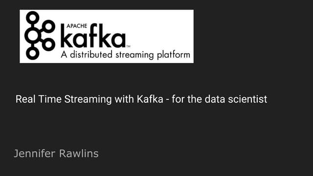 Kafka For Data Scientists Ppt