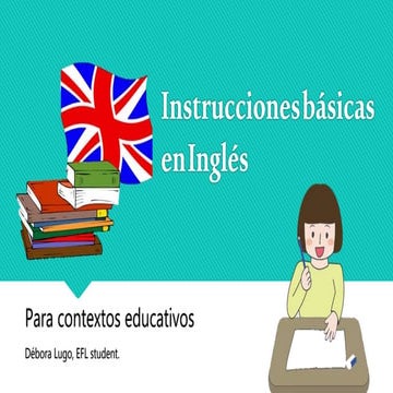 Instrucciones en el Salón de Clases en Inglés | PPTX