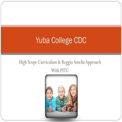 High Scope Curriculum & Reggio Amelia Approach With PITC | PPT