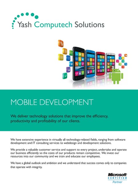 Mobile Application Portfolio links | PDF | Tablets and E-readers | Consumer Electronics