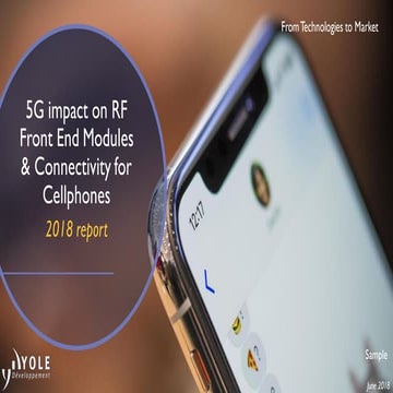 5G Impact on RF Front-end Module and Connectivity for Cell Phones ...