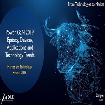 Power GaN 2019: Epitaxy, Devices, Applications and Technology Trends ...
