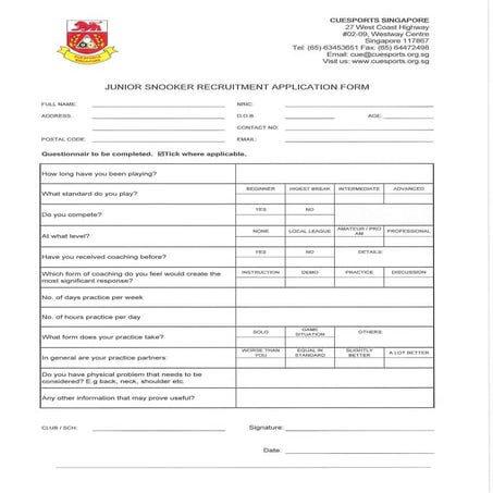 Yd application form | PDF