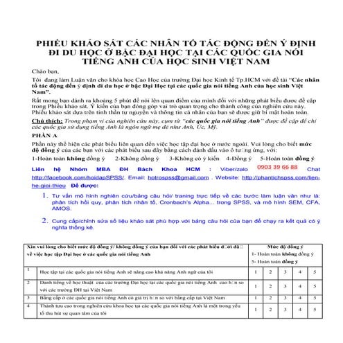 Y dinh di du hoc o bac dai hoc tai cac quoc gia noi tieng anh cua hoc ...