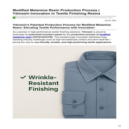 ydnresin.com-Modified Melamine Resin Production Process _ Ydnresin ...