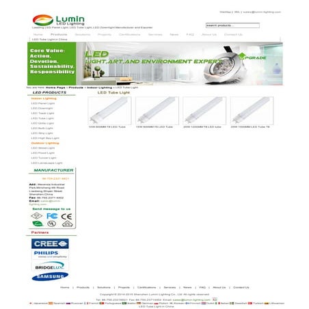 Led tube manufacturer china www.lumin-lighting.com