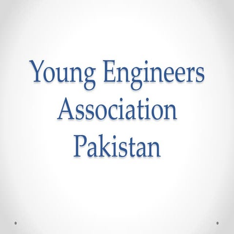 Young Engineers Association | PPTX | Careers
