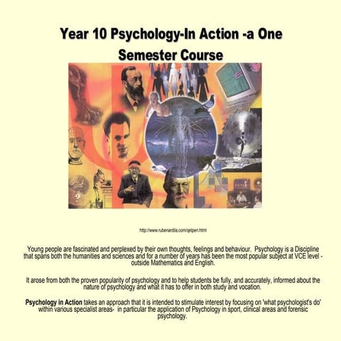 Year 10 Psychology Applications Of Psychology | PPT