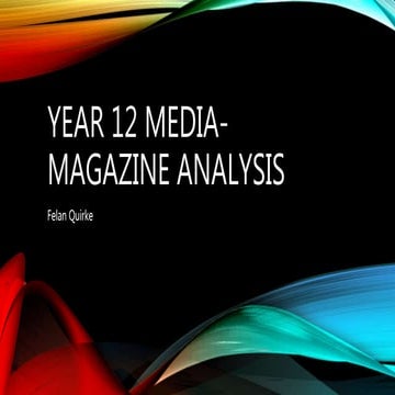 Year 12-media-magazine-analysis | PPTX