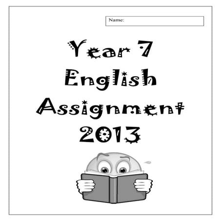 Year 7 english assessment term 2 2013 | DOCX