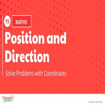 Year 5 Solve Problems With Coordinates Tpppptx Physics Science