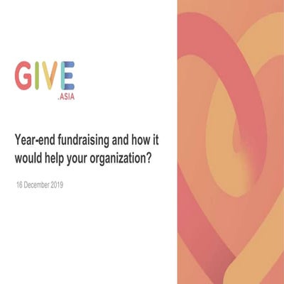 Year-end fundraising | PPTX
