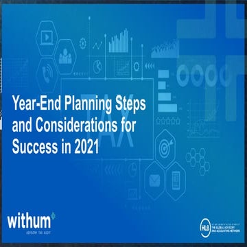 Year-End Planning Steps and Considerations for Success in 2021 | PPTX