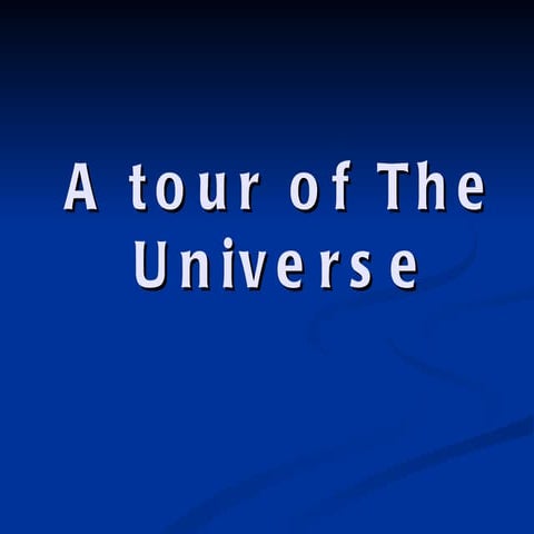 Year 10 a tour of the universe | PPT