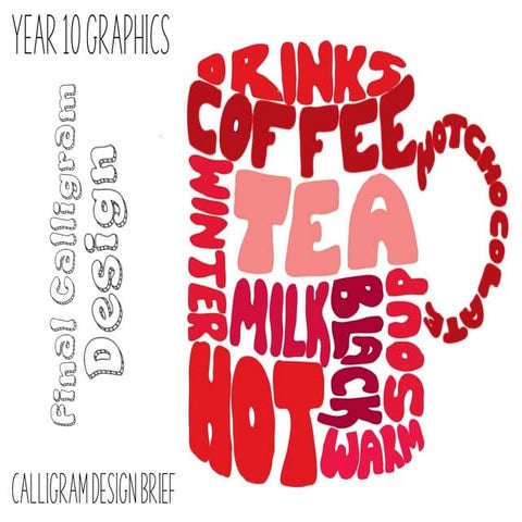 Year 10 graphics week 5 final calligram design | PPT