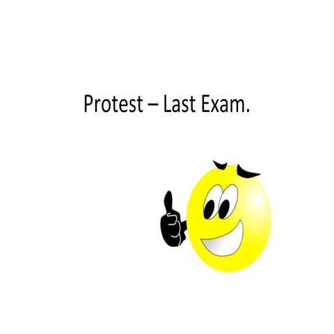 Year 11 protest final lesson | PPT