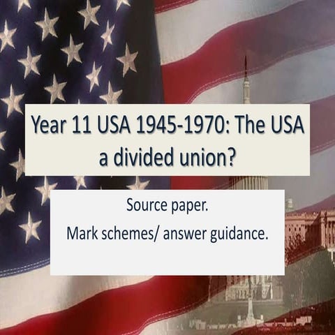 Year 11 usa 1945 1970 how to answer | PPT