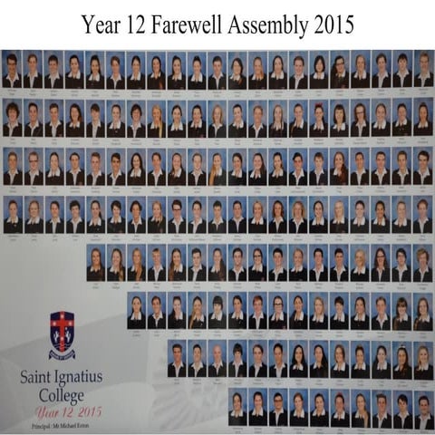 Year 12 farewell assembly 2015 | PPT