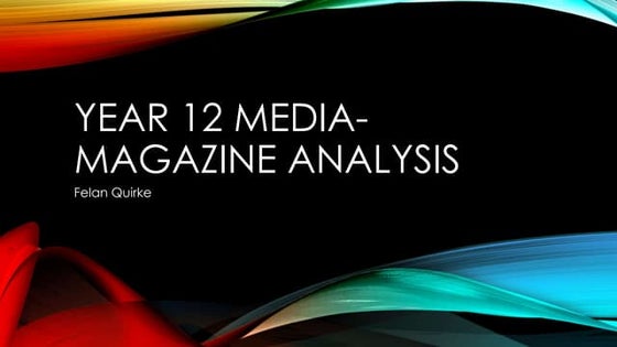 Oasis - Magazine analysis | PPT