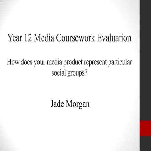 Year 12 Media Coursework Evaluation- Question 2 | PPT