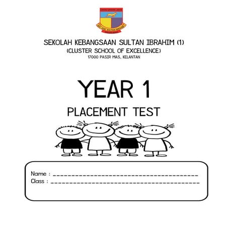 Year 1 dlp placement test (2) | PDF