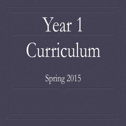 Year 1 information | PPTX