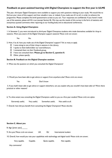 Poster Digital Champions - University of Liverpool | PDF