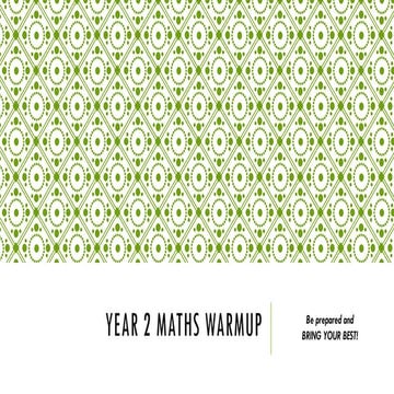 Year 2 maths warmup | PDF