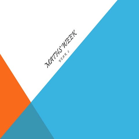 Year 2 maths week | PPTX