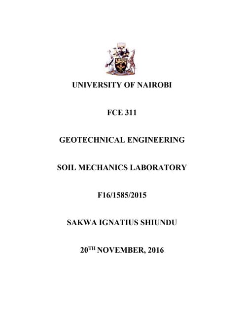 Ex 6 b field density by sand replacement method | DOC | Geology | Science