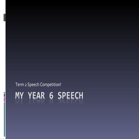 Year 6 Speech Allissa | PPT