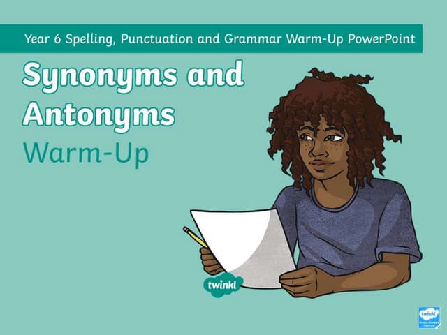 Synonyms power point | PPT