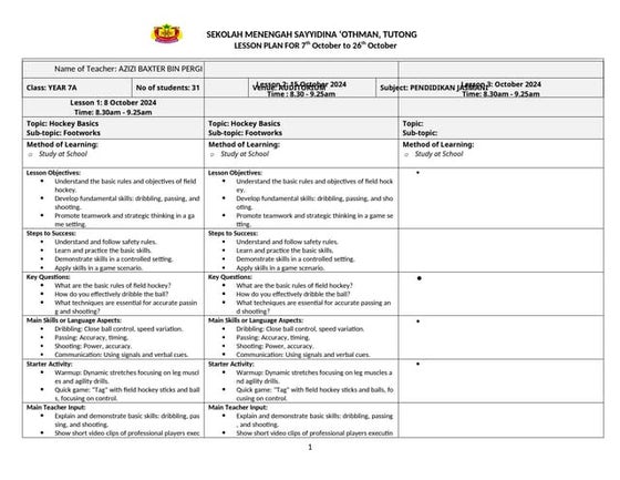 Weekly Plan for Lesson Week 41 - 43.docx