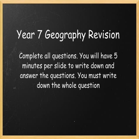 Year 7 geography_revision | PPT