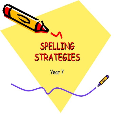 Spellings – year 7 | PPTX