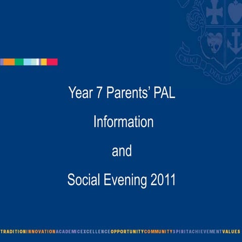 PPT Year 7 Parent Presentation Evening Feb 2011 | PPT