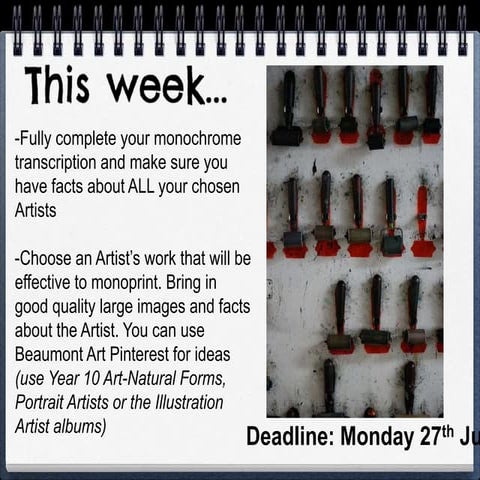 Year 9 black and white artist week.ppt