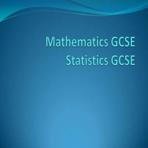 Statistics Year 9 Option | PPTX