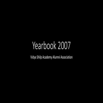 Yearbook 2007 | PPTX