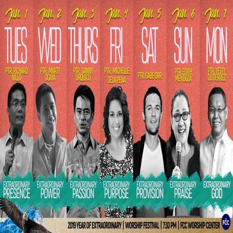 YEAR END SERIES BREAK - EXTRAORDINARY EYES - PTR. ALVIN GUTIERREZ - 4PM ...