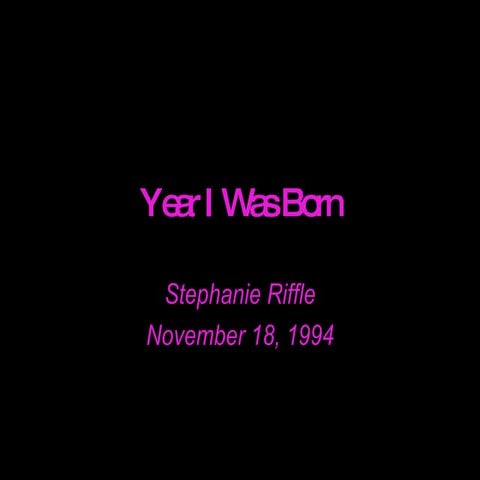 Year i was born powerpoint | PPT