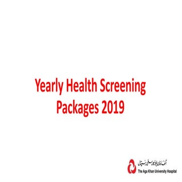 Yearly Health Screening Packages 2019 - Complete Medical Check Up ...