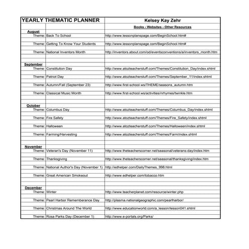 Yearly planner | PDF