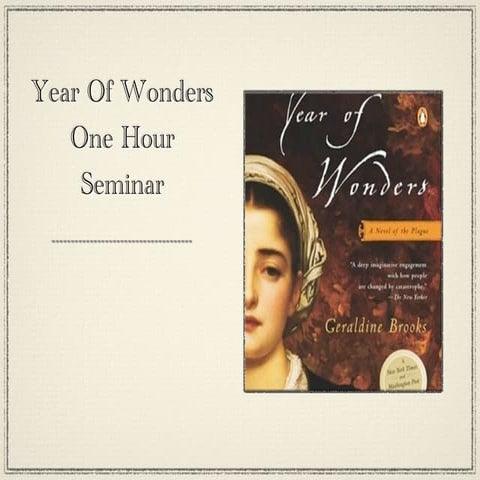 Everything You Need To Know About Year of Wonders | KEY | Christianity ...